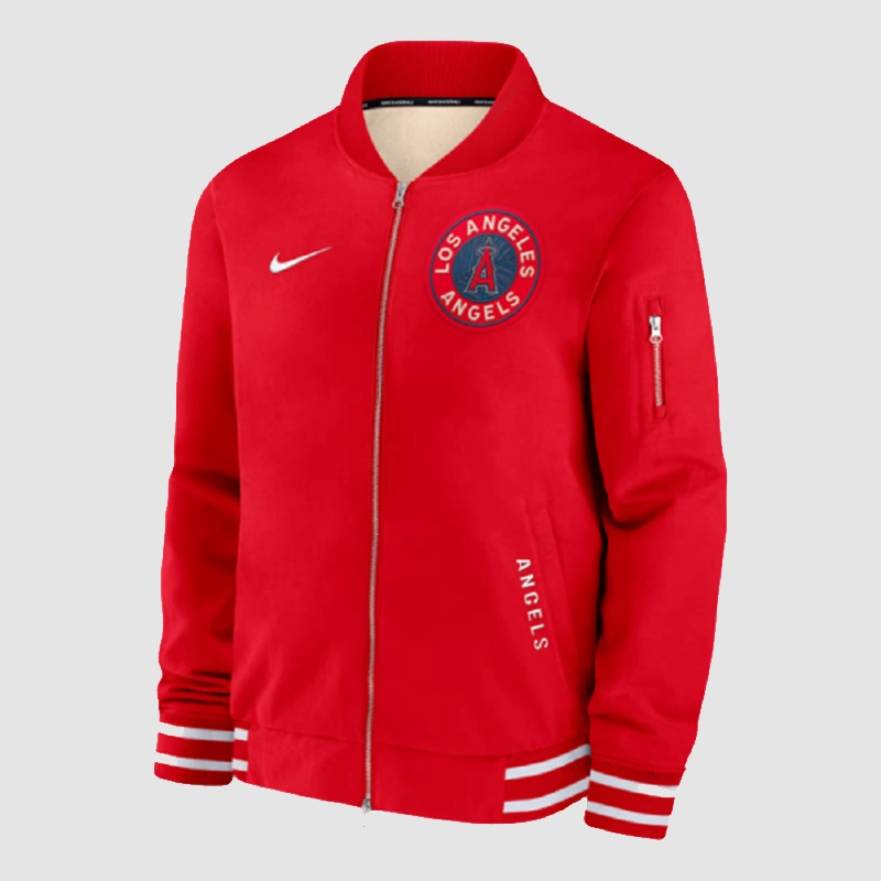 Los Angeles Angels City Connect Red Bomber Jacket