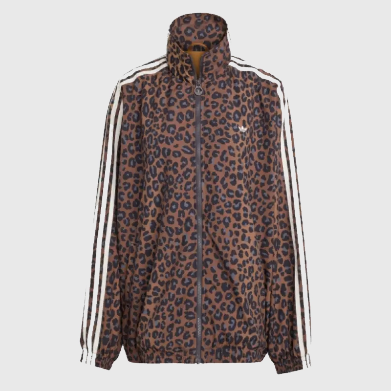 Adidas Firebird Leopard Track Jacket in Oversized Fit - DANEZON
