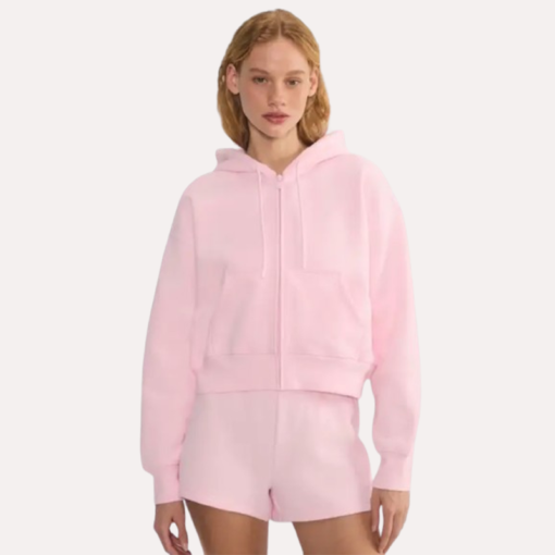 Aritzia Pink Hoodie | Cozy Sweatfleece Pink Aritzia Hoodie