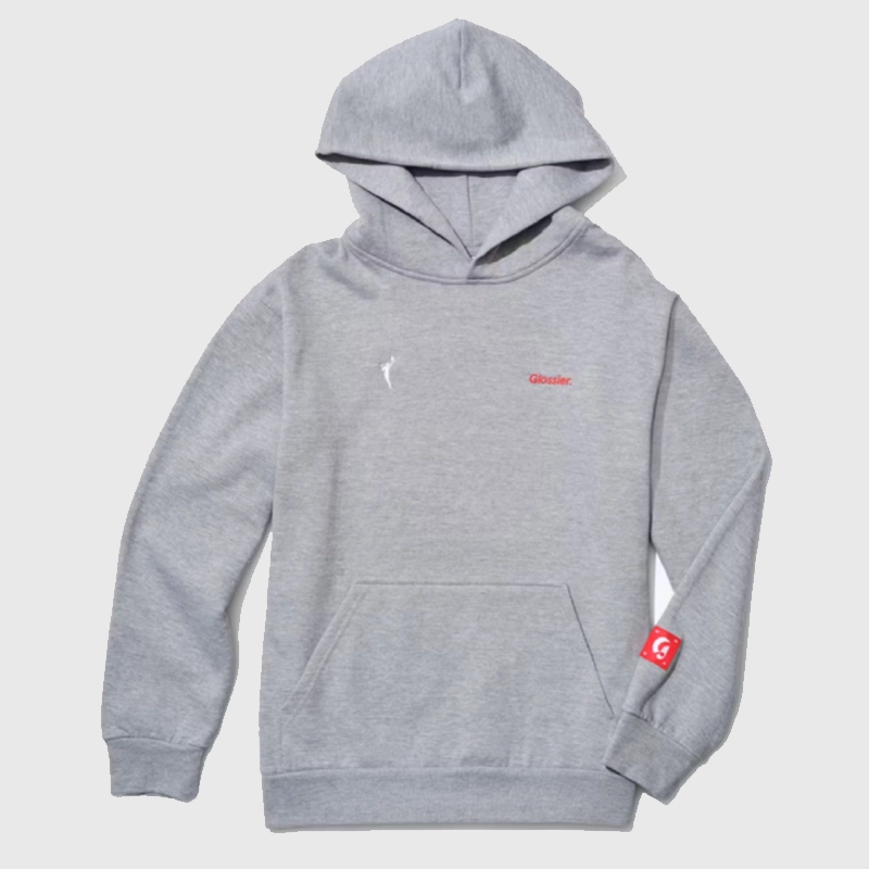 Glossier WNBA Hoodie | WNBA Glossier Hoodie Grey