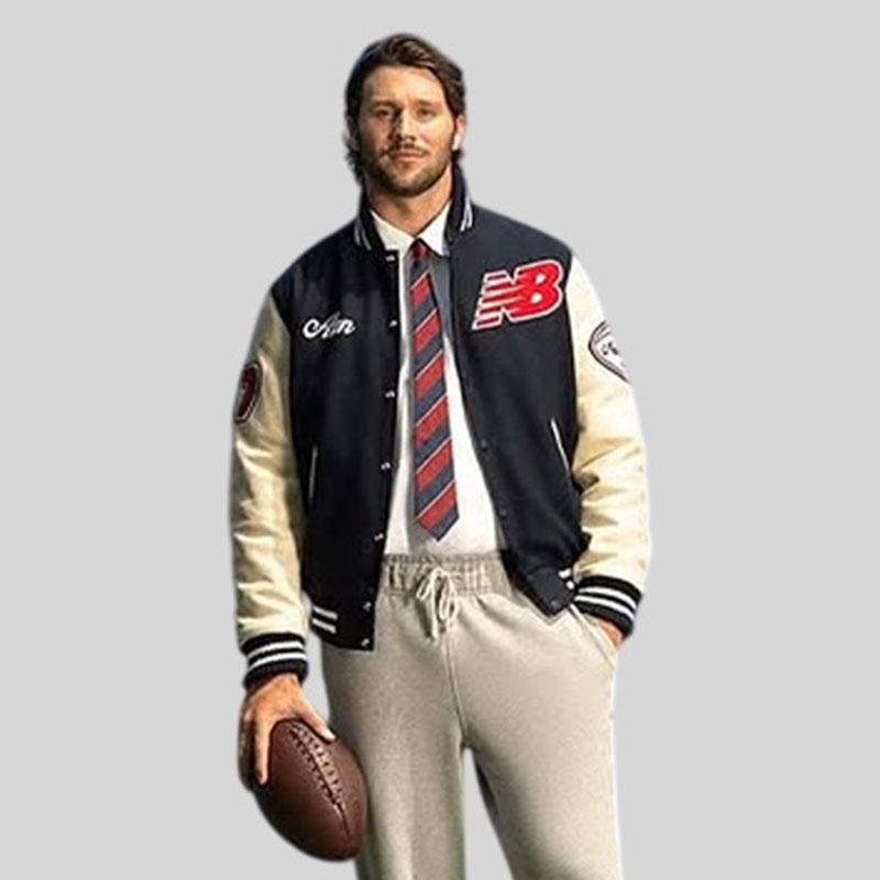 Josh Allen New Balance Varsity Jacket Navy – Shop Now