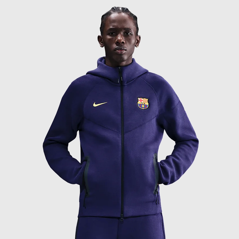 Barça Nike Tech Fleece Jacket - Navy