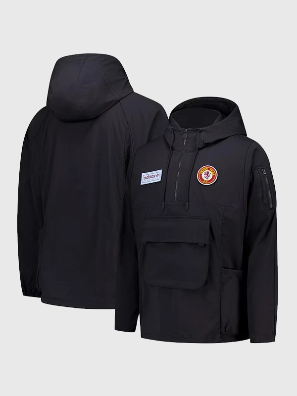 2025 Aston Villa adidas Spezial Smock Jacket Black