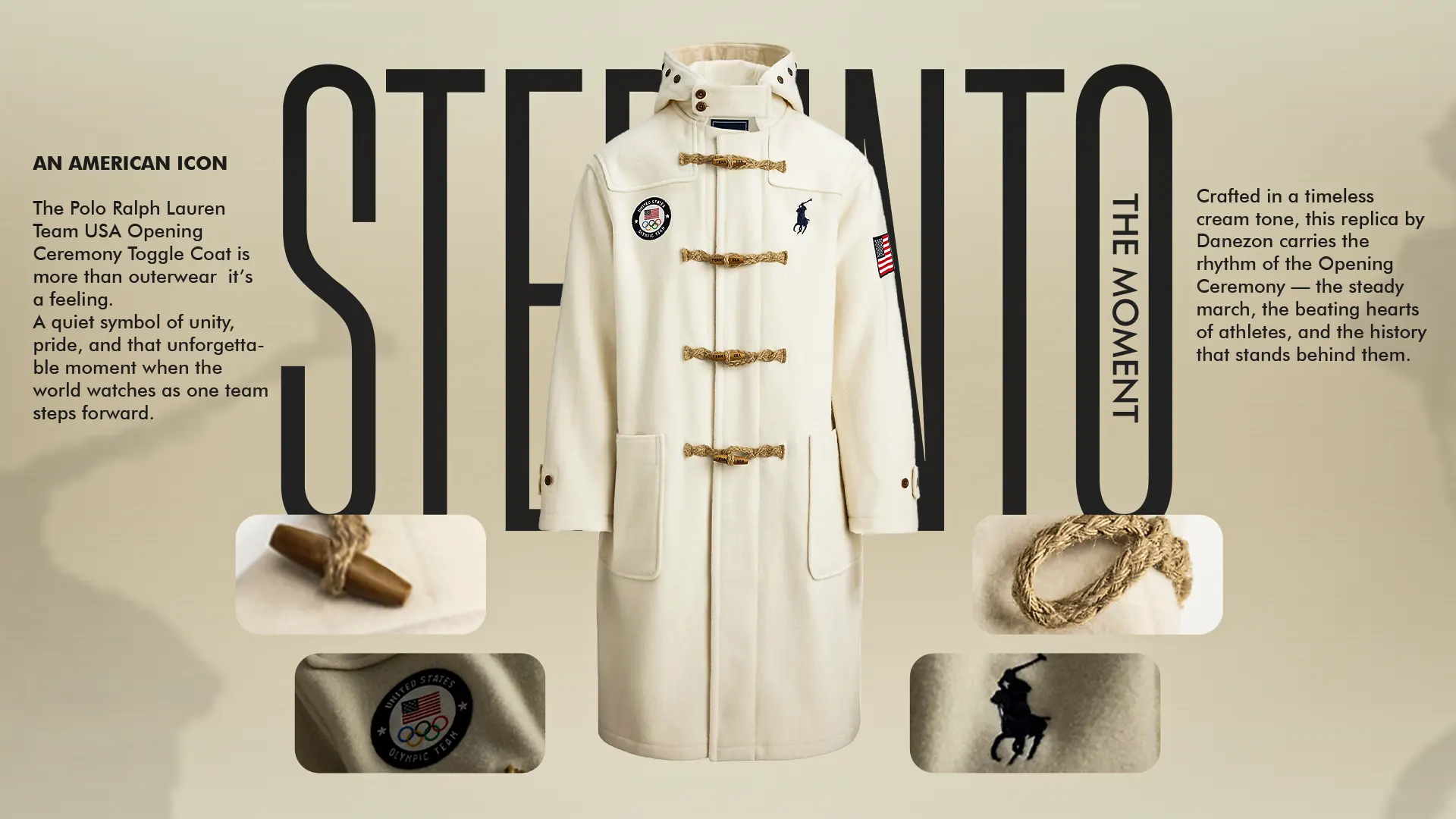 Winter Olympics 2026 Team USA Opening Ceremony Toggle Coat